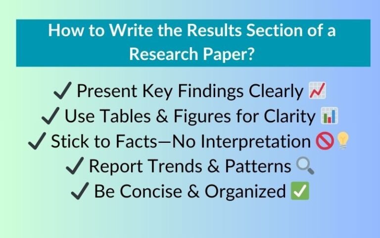 How to Write the Results Section of a Research Paper? – PhD with Dr. Sunny